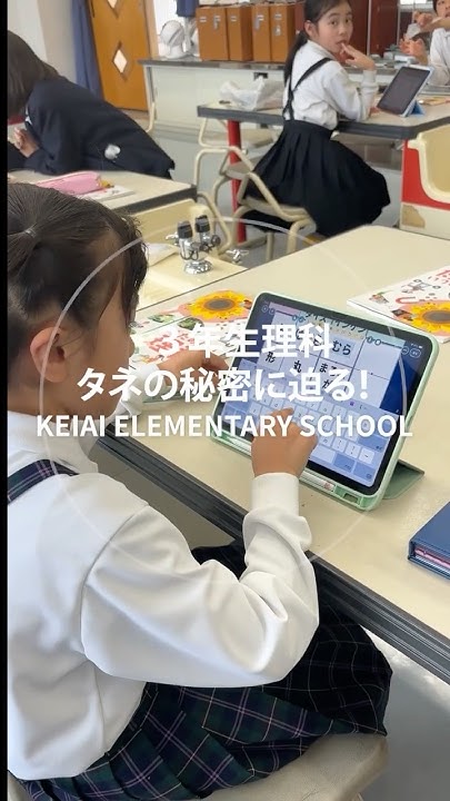 【KEIAI TV】3年生理科 タネの観察 #shorts #敬愛小学校 - YouTube