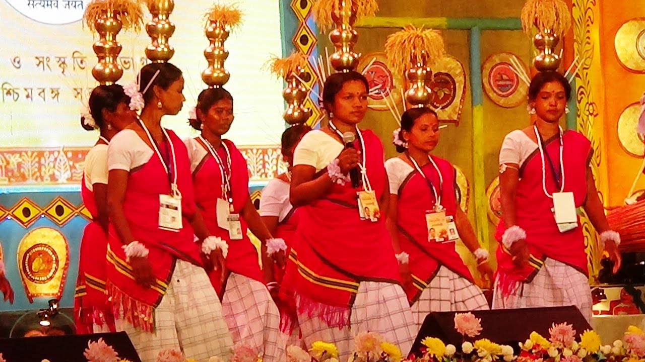 Indian Folk Dance of Bengal - #2 - Santali Tribal Dance - YouTube