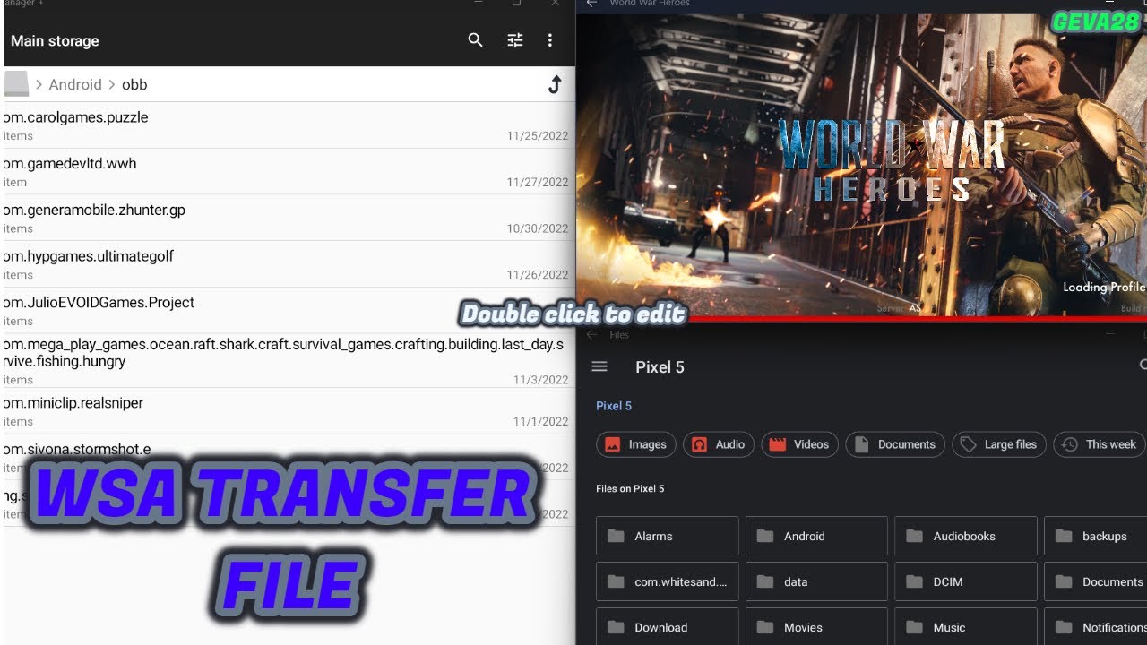 TUTORIAL TRANSFER FILE KE WSA DRIVE - YouTube