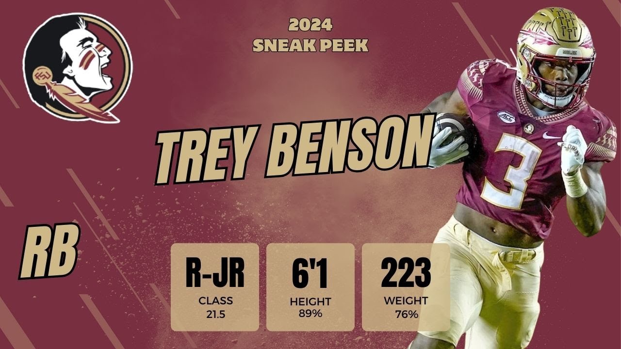 2024 Rookie Sneak Peek: Trey Benson, RB Florida St - YouTube