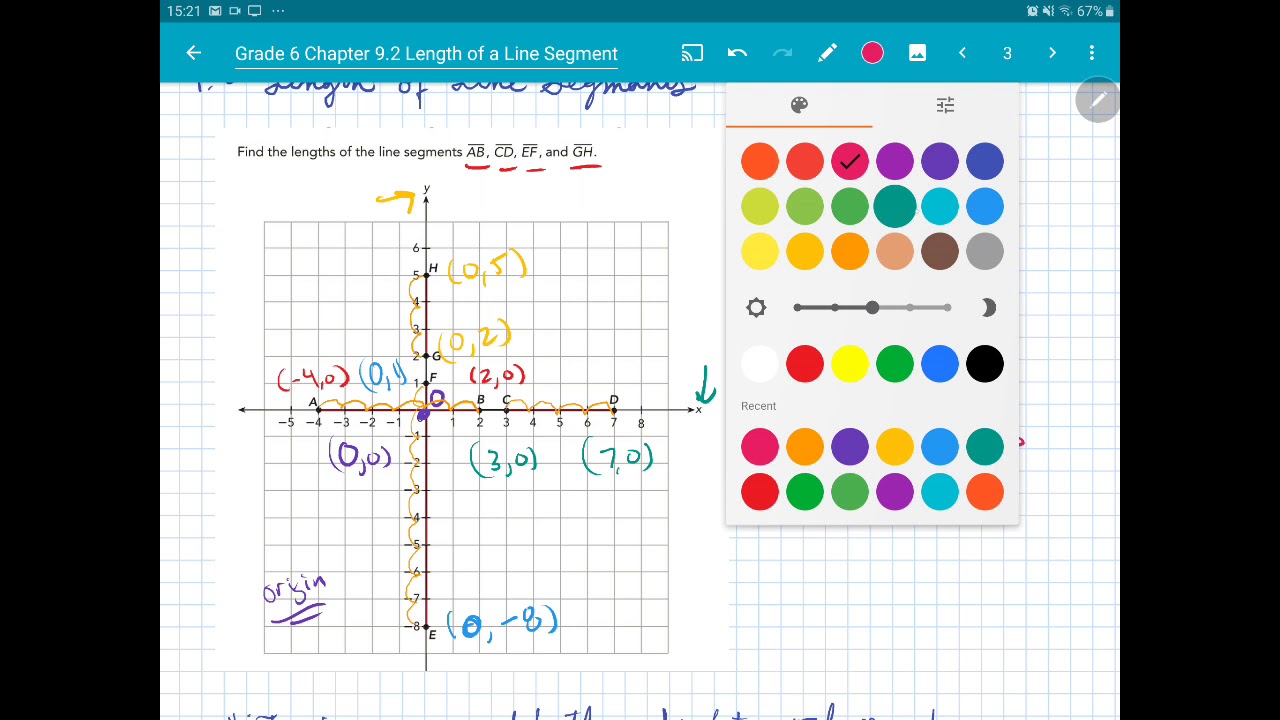 9 2 A Length Of Line Segments Grade 6 IST YouTube