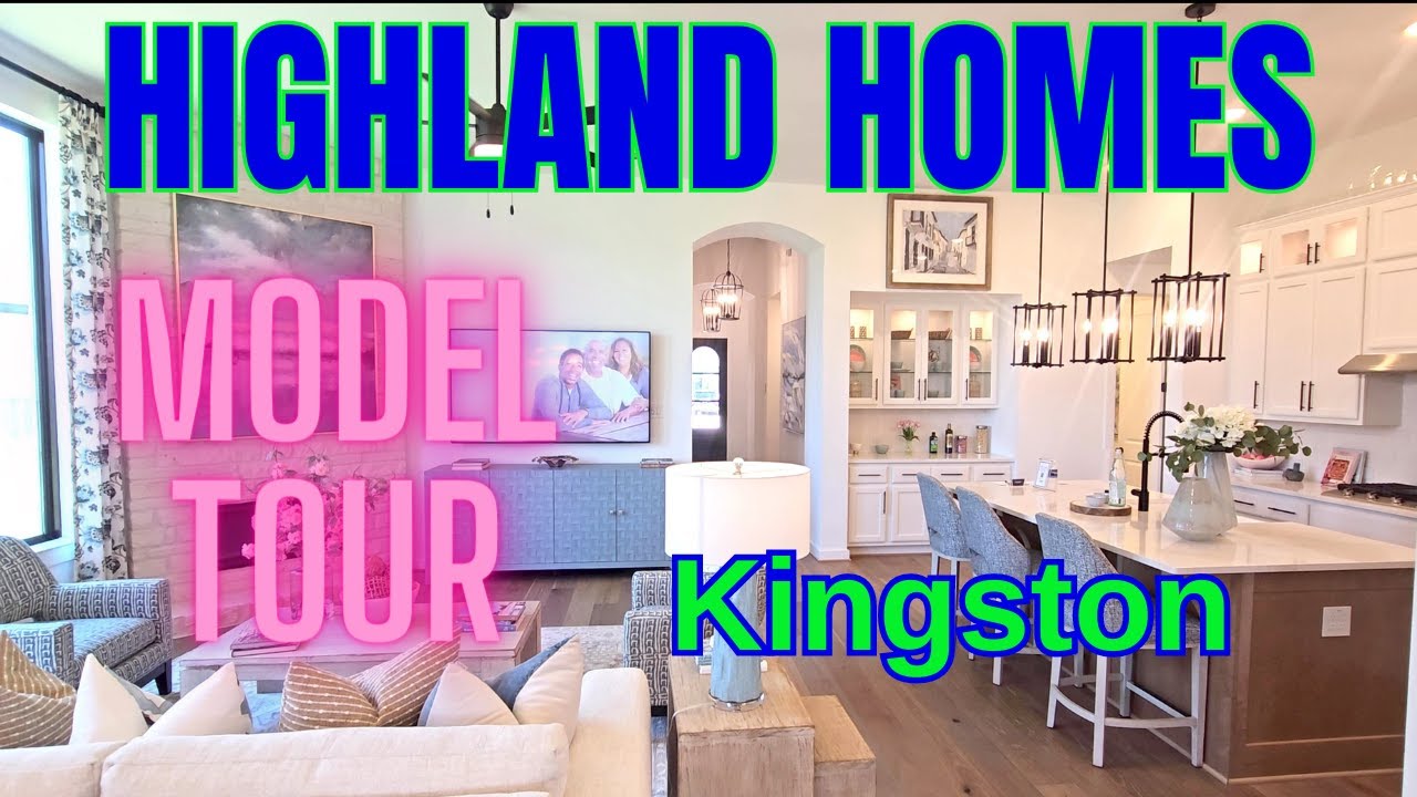 Highland Homes Kingston Model Home Tour in Meridiana Manvel New Homes ...