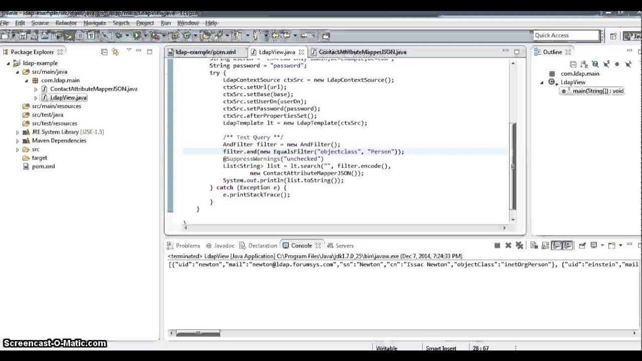 Spring Java LDAP from scratch - 2 - YouTube