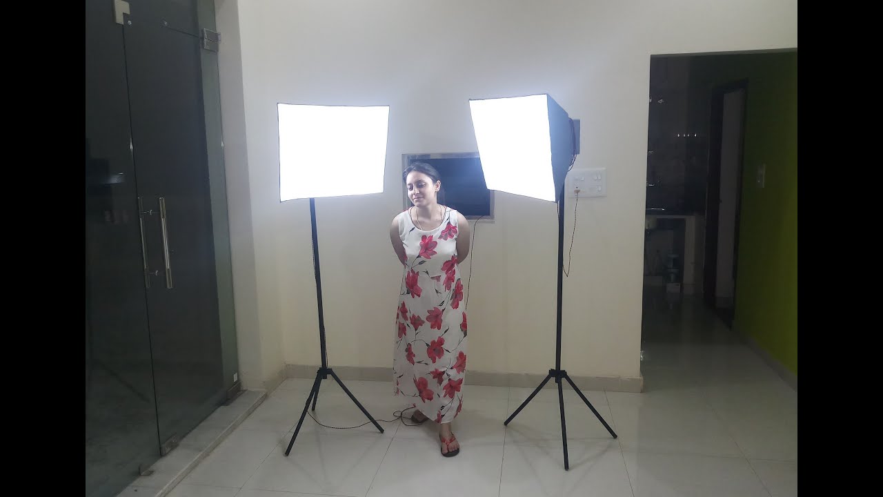 Make your own Soft box light and stand || Very cheap soft box light and ...