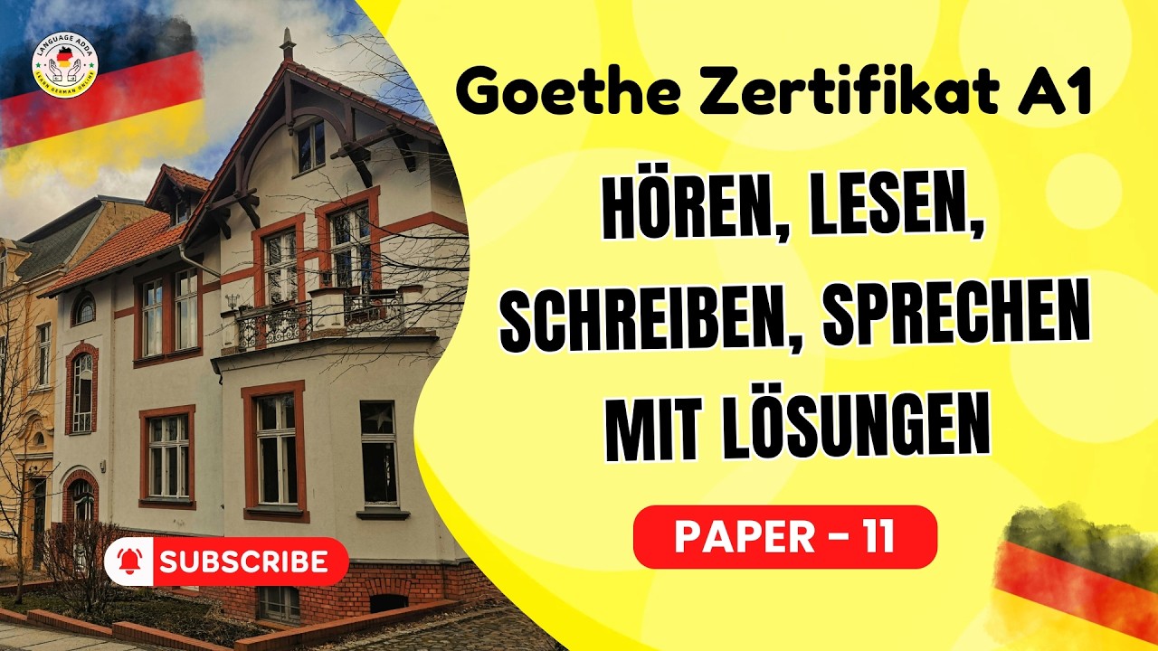 Start Deutsch A1 Exam Test || Paper - 11 || Hören, Lesen, Schreiben ...
