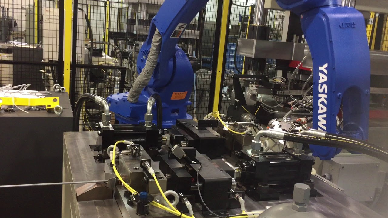 Wire Production Automation Cell - YouTube