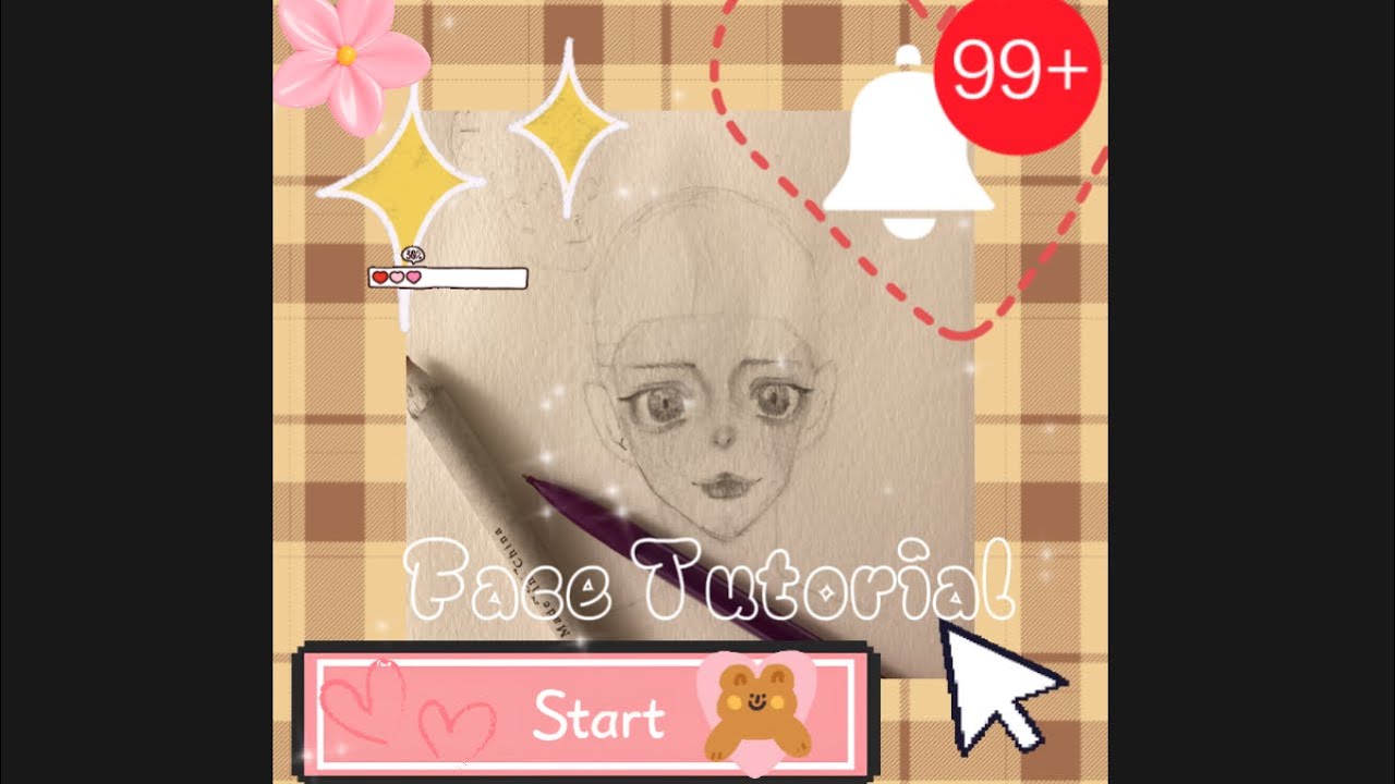 🔔 Semi Realistic Anime Girl Face Tutorial 🔔 [STEP BY STEP] ♥️ - YouTube