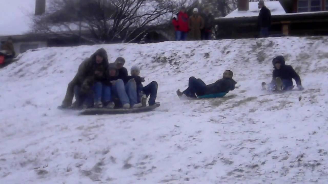 sleddin on car hood reitz hill vid;1 - YouTube