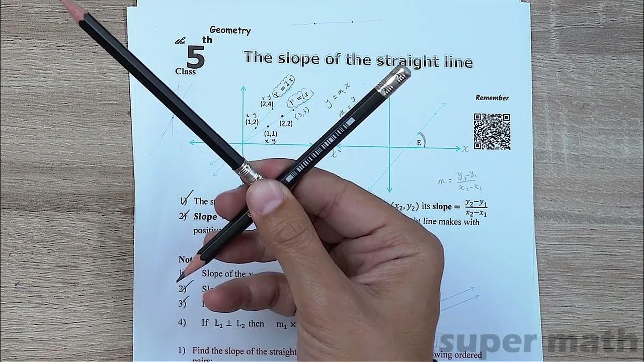 prep 3 first term Geometry : Slope - YouTube