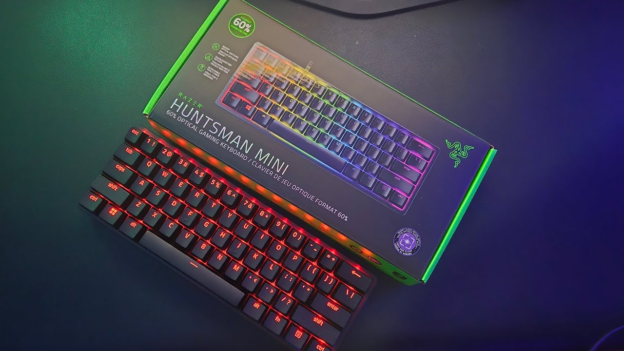 unboxing the razer huntsman mini - YouTube