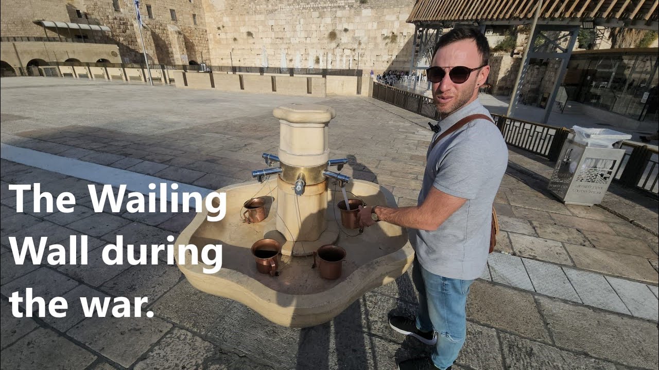 The indoor Western Wall area serves as a protected space during the war ...