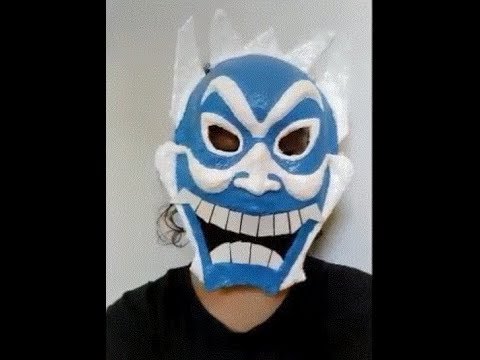 how to make the blue spirit mask - YouTube