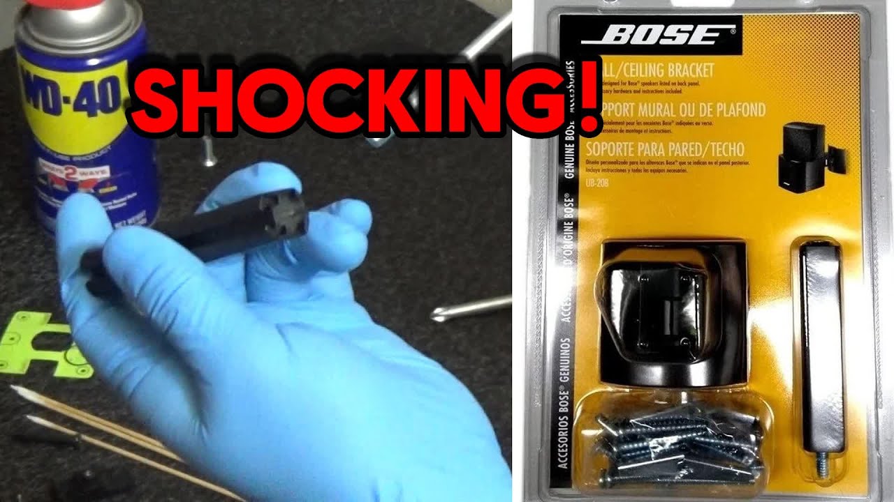 How to Convert a Bose UB-20 Wall Mount to a Ceiling Mount Speaker Cube ...