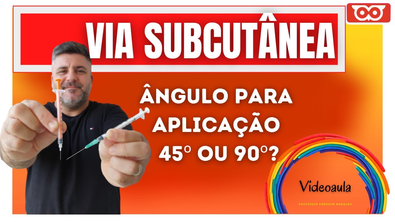 QUAL ÂNGULO DE APLICAÇÃO VIA SUBCUTÂNEA - YouTube