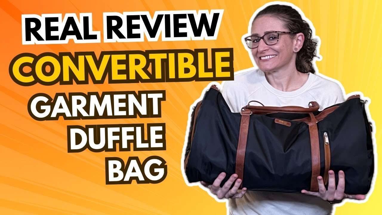 Real Review of Convertible 2 in 1 Garment & Duffle Bag - Multiple bags ...