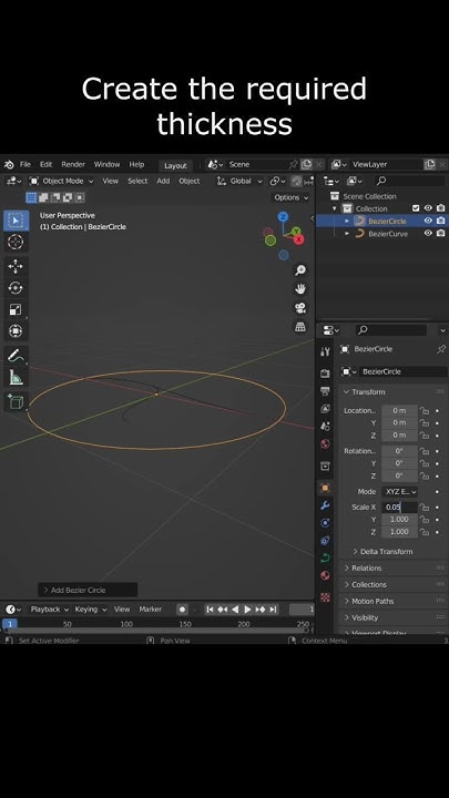 How to easily make a branch in Blender using “Curve” #3Dmodelling #blender #tips #short # ...