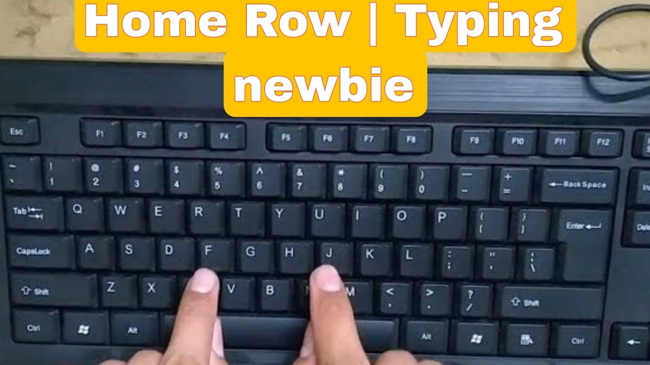 Typing course| Home row |Typing for beginners| Learn to Type. - YouTube