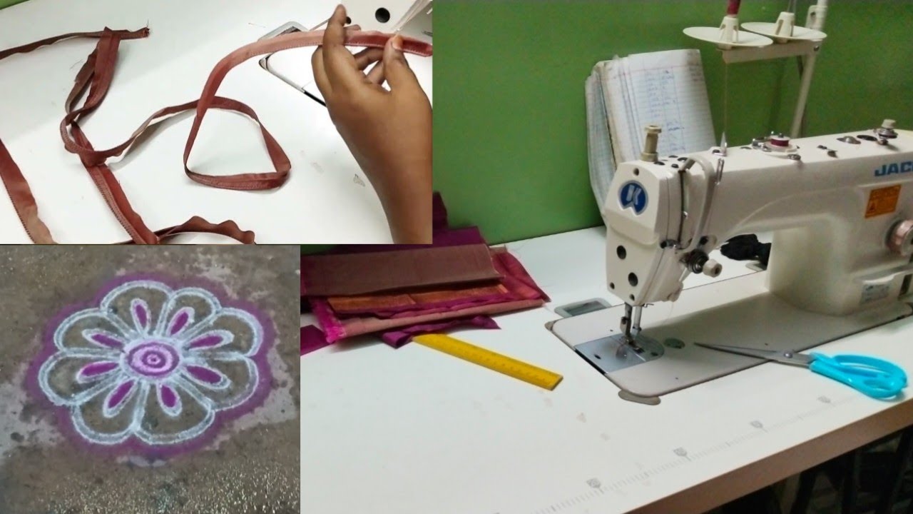 Tailoring vlog // Ready made piping blouse easy method - YouTube