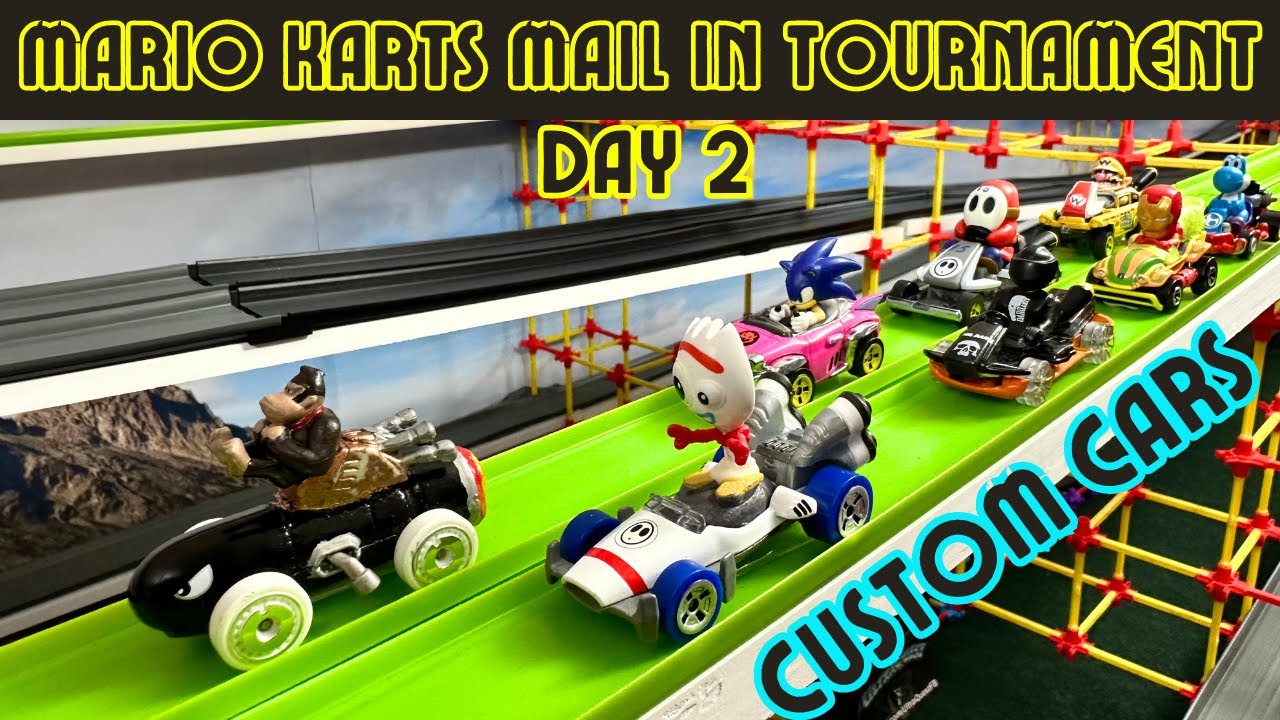 DIECAST CARS RACING | CUSTOM MARIOKARTS |MAIL IN TOURNAMENT | DAY 2 ...