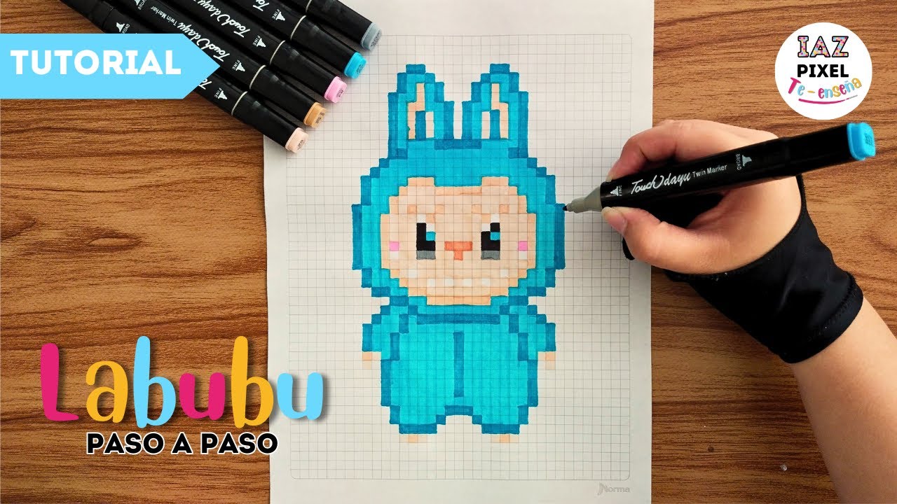 Como pintar a LABUBU en PIXEL ART – Tutorial paso a paso #labubu - YouTube