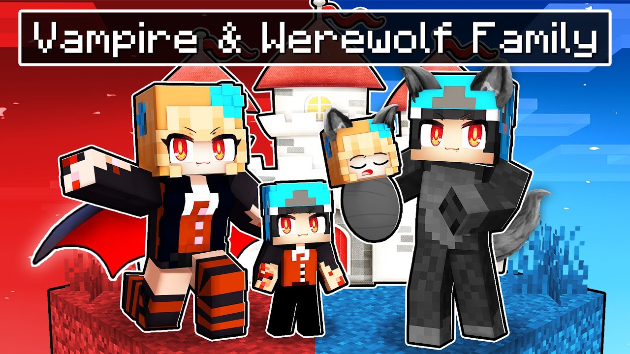 OMZ Having An VAMPIRE/WEREWOLF FAMILY in Minecraft! - Parody Story(Roxy ...