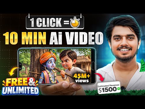 Long AI Video Kaise Banaye (10 Min) Using Just 1 Click🔥| Ai Video Kaise Banaye || Ai Automation