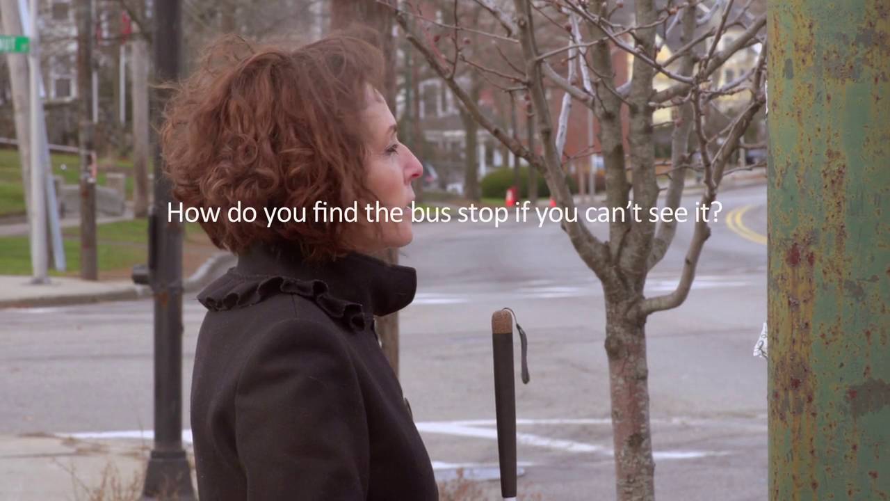 New App Helps Blind & Low Vision MBTA Customers Find Bus Stops - YouTube