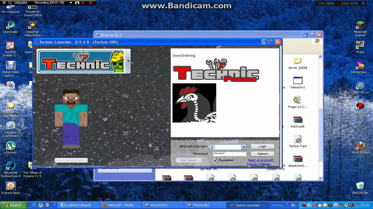 Minecraft Romania HappyManMc: Cum dowloadezi technic pack original/craked [HD] - YouTube
