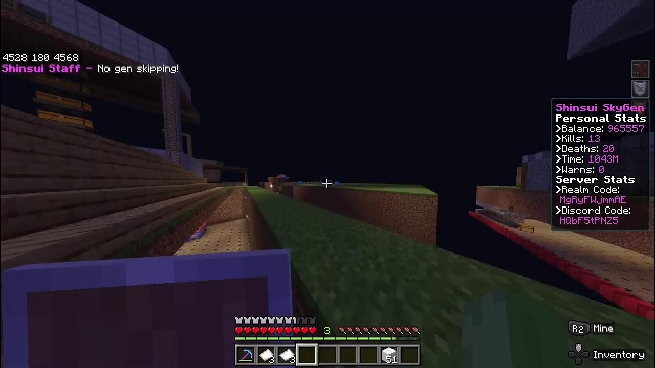 Minecraft realm Code is MgRyFWjmmAE - YouTube