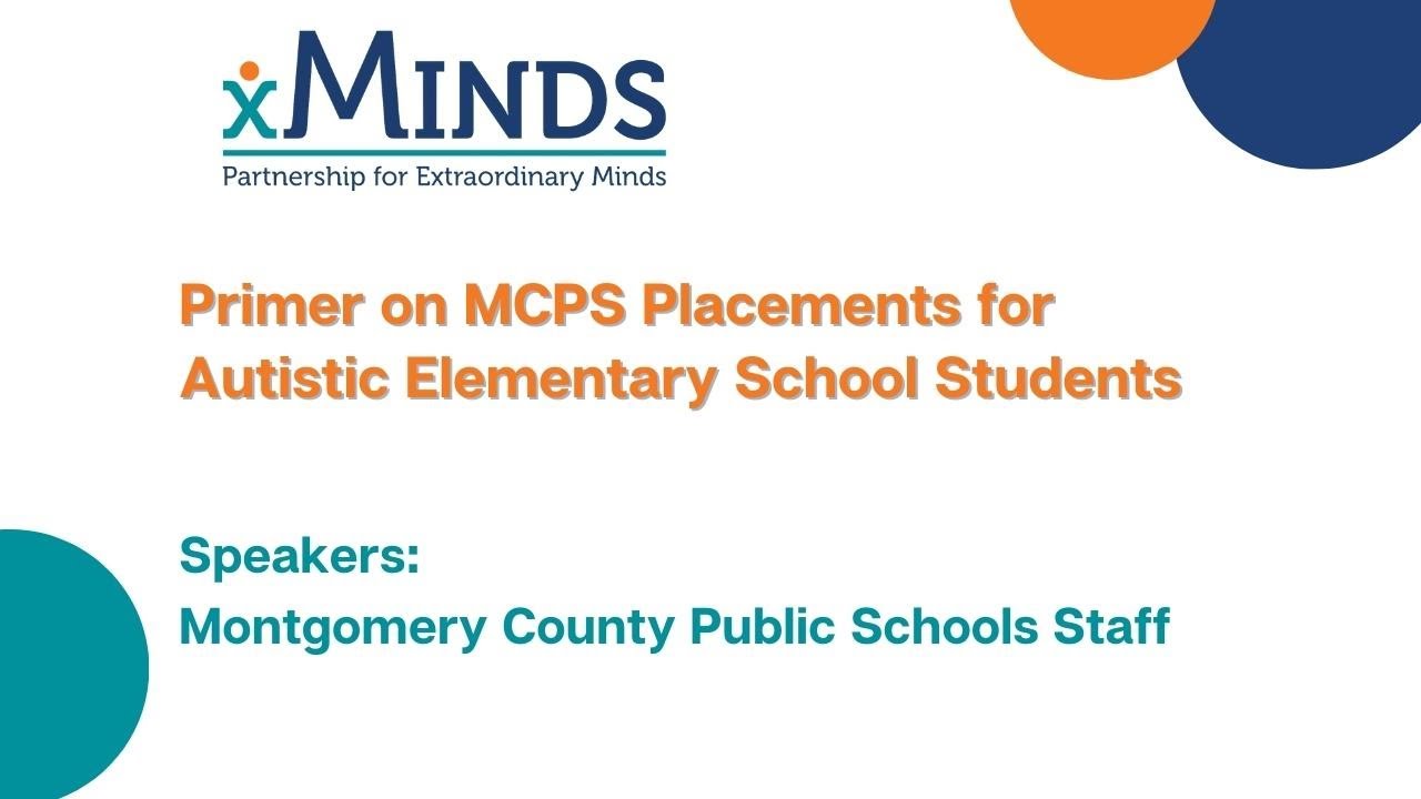 Primer on MCPS Placements for Autistic Elementary School Students - YouTube