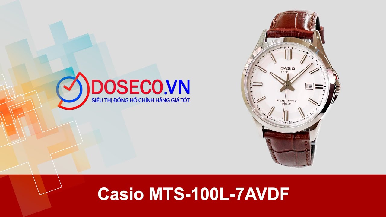 [Góc Review nhanh] #1191: Casio MTS-100L-7AVDF - YouTube