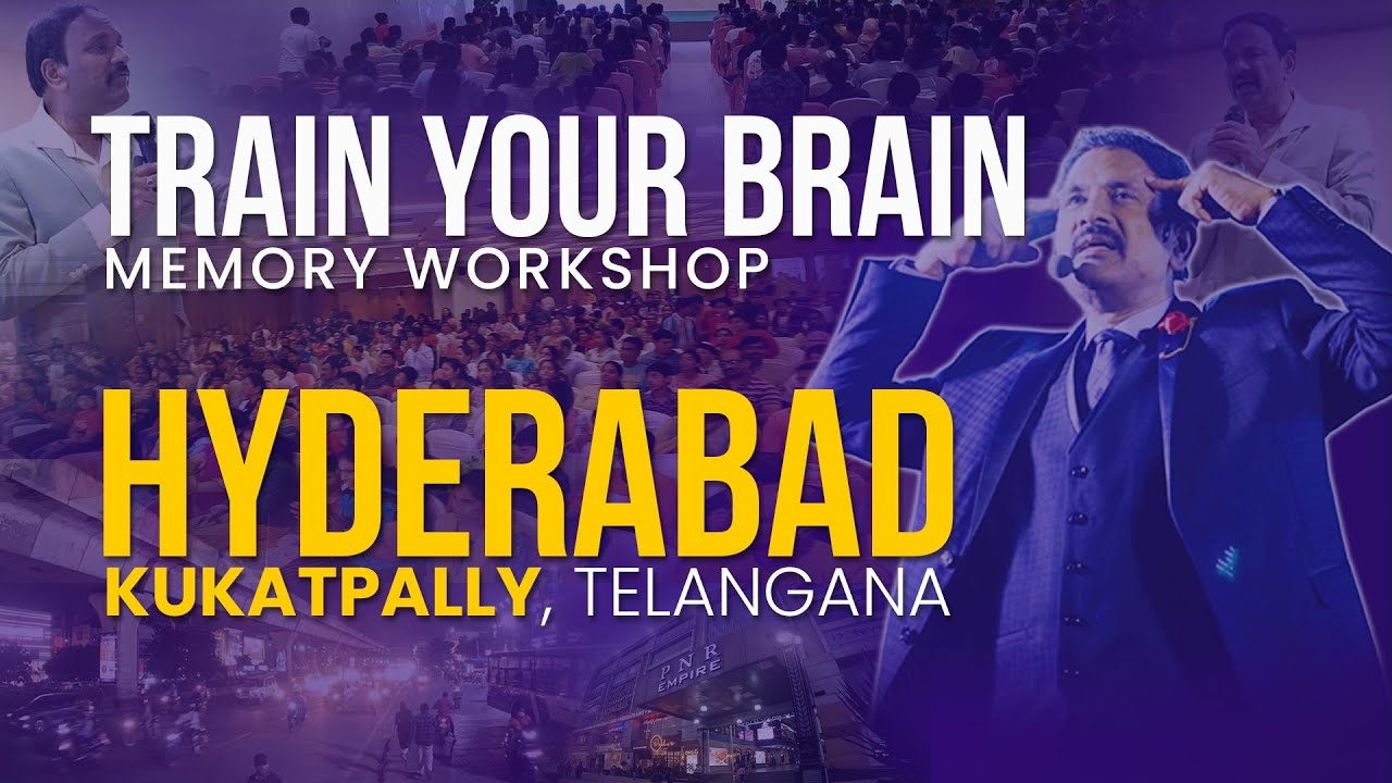 Train Your Brain Memory Workshop | Kukatpally, Hyderabad | Squadron Leader Jayasimha - YouTube