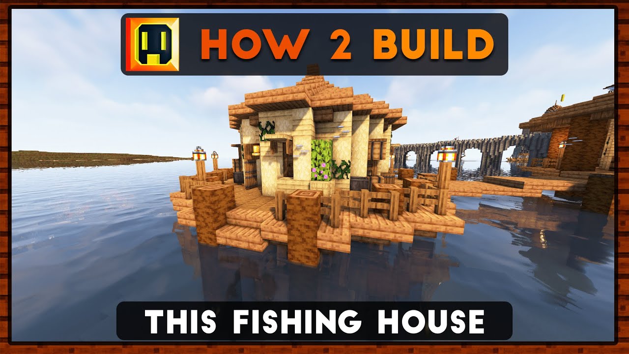Minecraft TUTO | HOW TO BUILD A FISHING HOUSE - YouTube