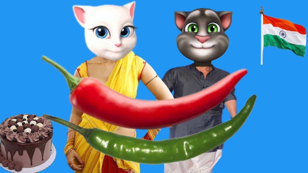 Billu Green Chili, Red Chili funny video || Billu comedy, Billu cartoon ...
