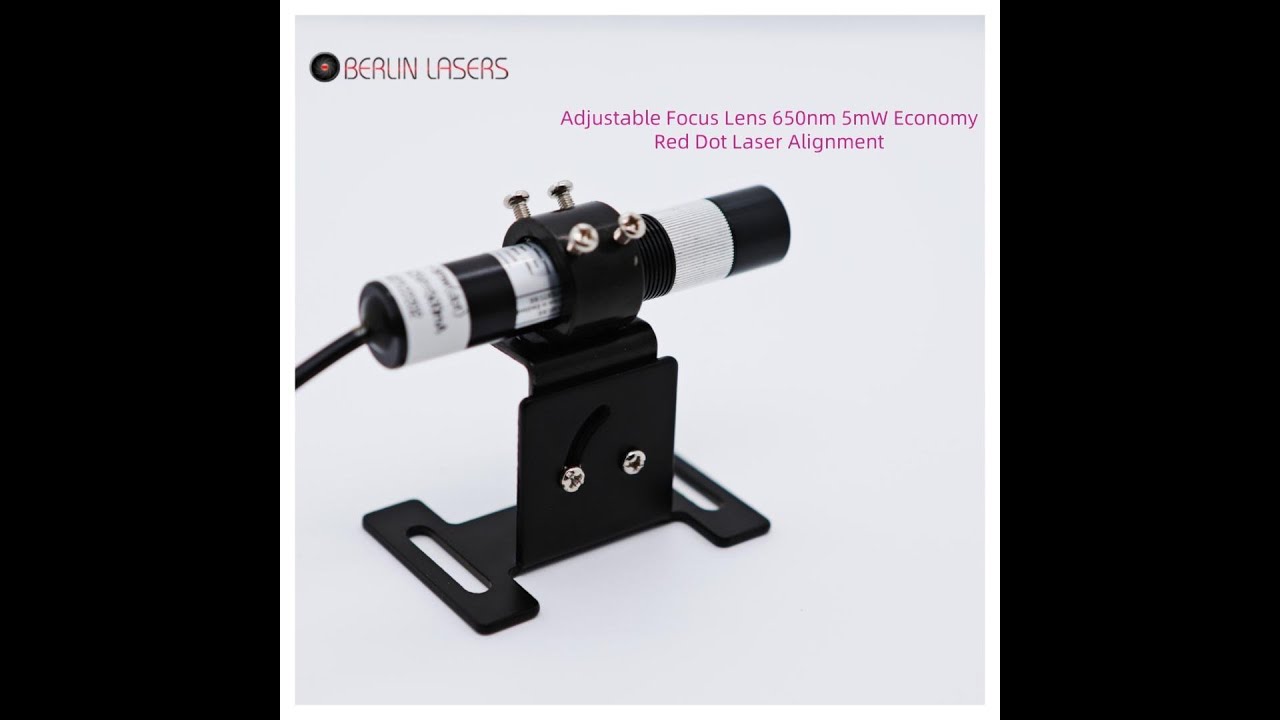 Adjustable focus lens economy red dot laser alignment presentation ...