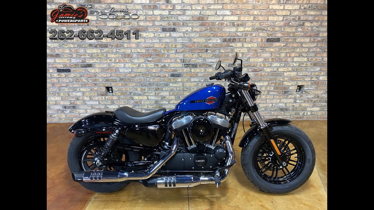 2022 Harley-Davidson XL1200X Forty-Eight Reef Blue - YouTube