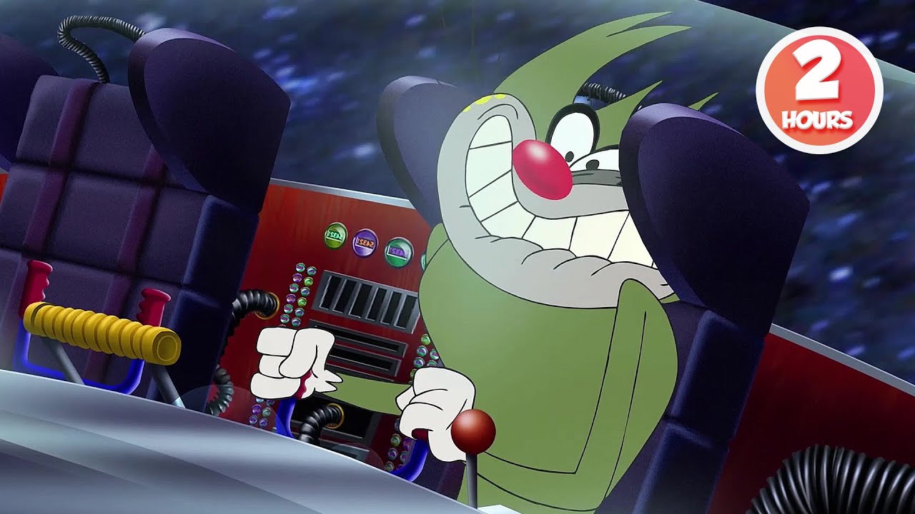 Flight To The Sun | Oggy and the Cockroaches | 2 Hours Compilation ...