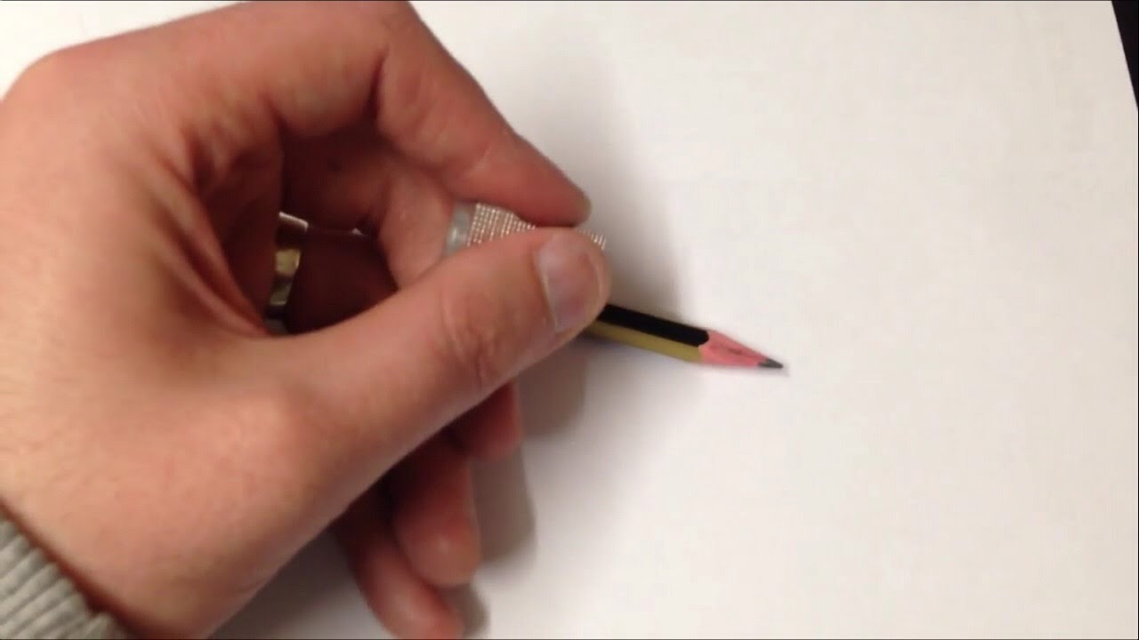How To Draw a Pencil With a Sharpener - YouTube