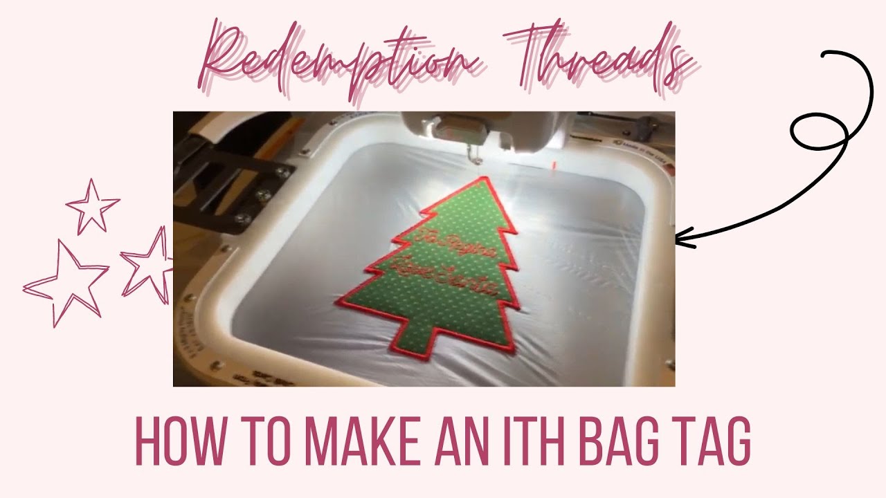 How To Make An ITH bag Tag / Machine Embroidery Tutorial In The Hoop ...