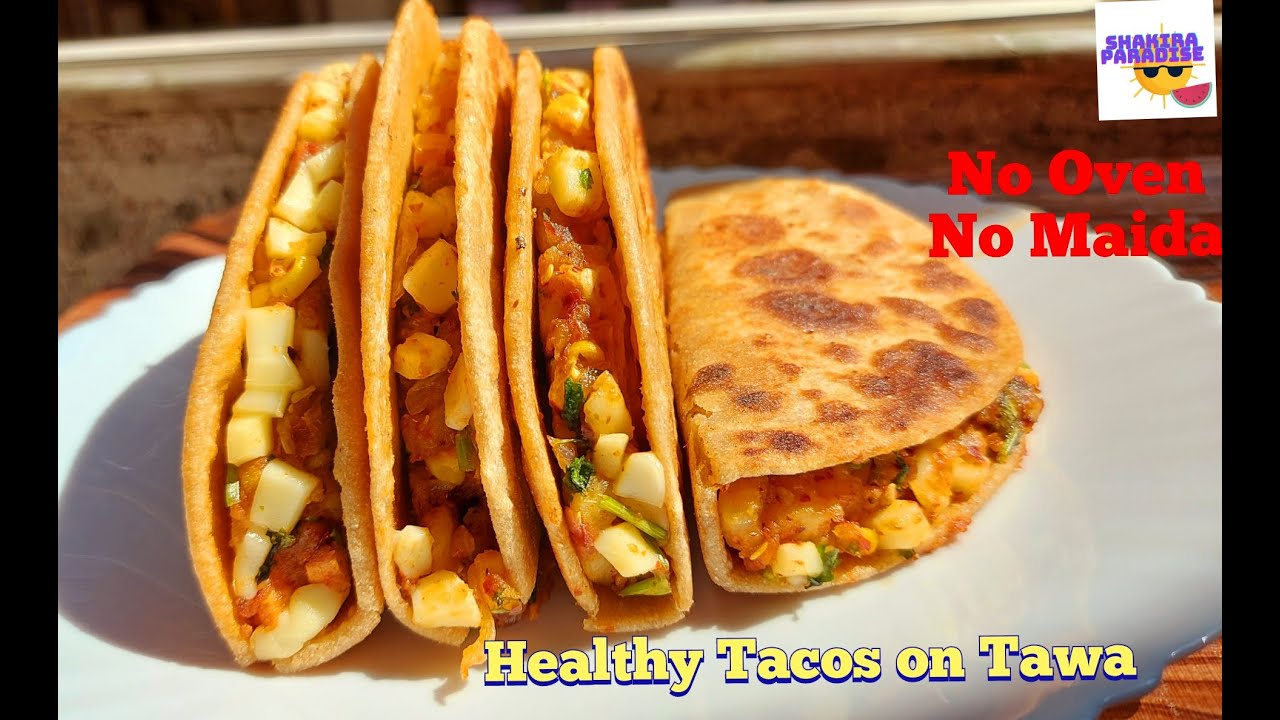 How to make healthy Tacos on Tawa at home || Domino's Style Mexican ...