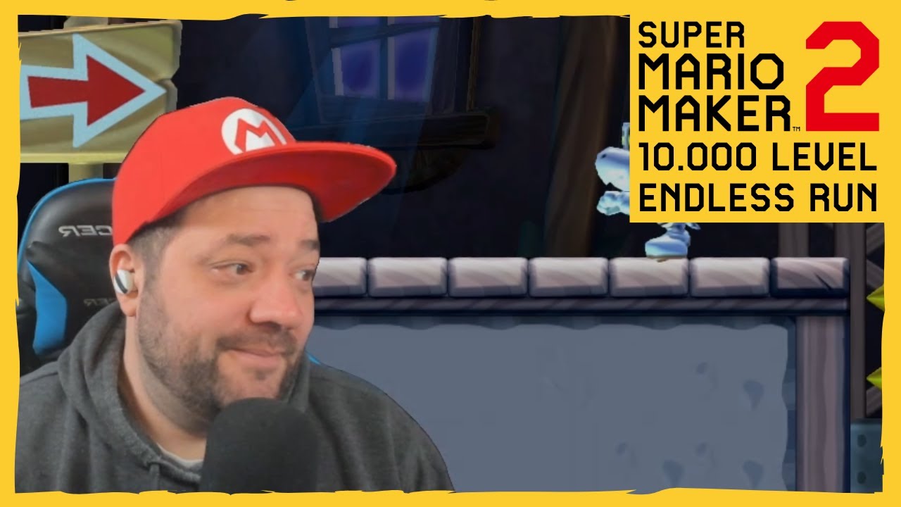 1769+ | 10K Endless RUN | 10000 Level Mario Maker 2 Challenge - YouTube