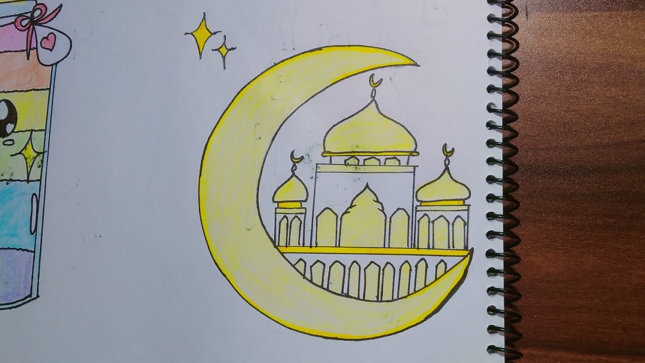 Eid Mubarak ️ | How To Draw A Eid-ul-fitr Drawing Easy | How To Draw a ...