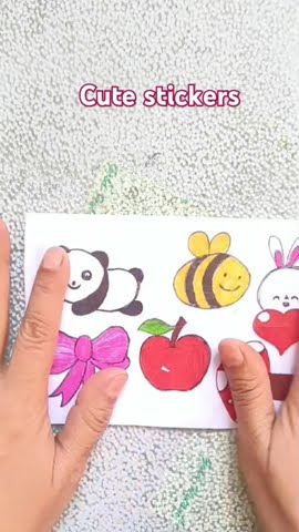 DIY Market wale Handmade Stickers. sticker making idea - YouTube