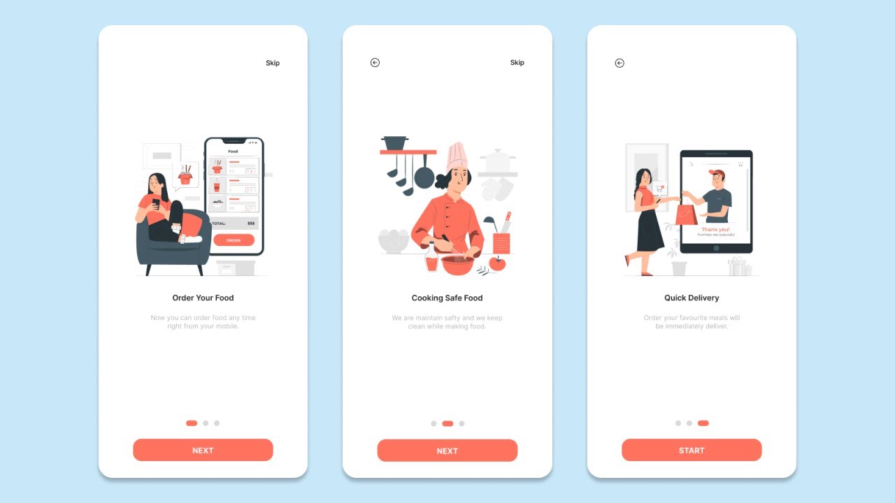 UI Design with Figma - Simple Onboarding food delivery app - YouTube