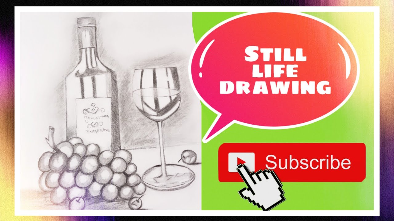 How to draw still life/easy shading technique/Step By Step tutorial ...