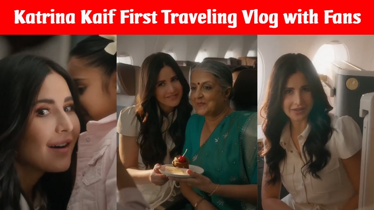 Katrina Kaif Spend Quality time with Fans on Flight || Katrina Kaif ...