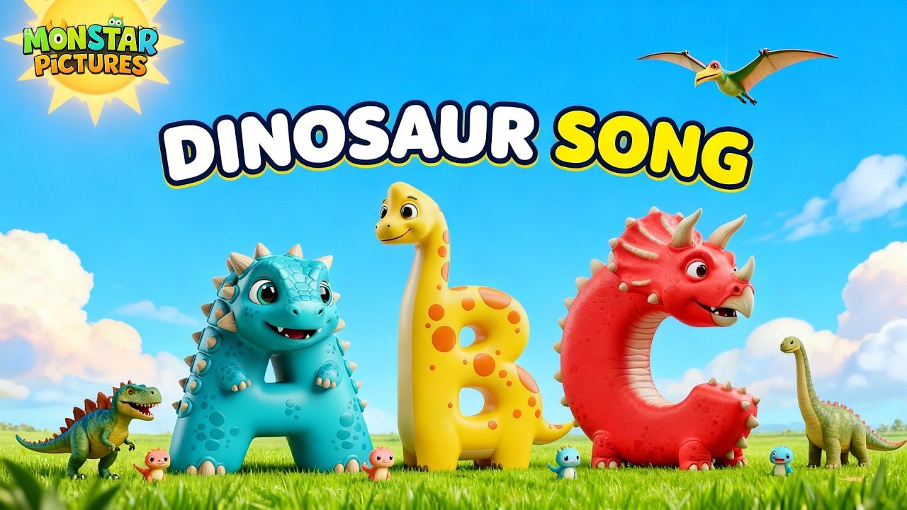 Dinosaur ABC Song 🦖 Learn the Alphabet with Dinosaurs | Phonics Song ...