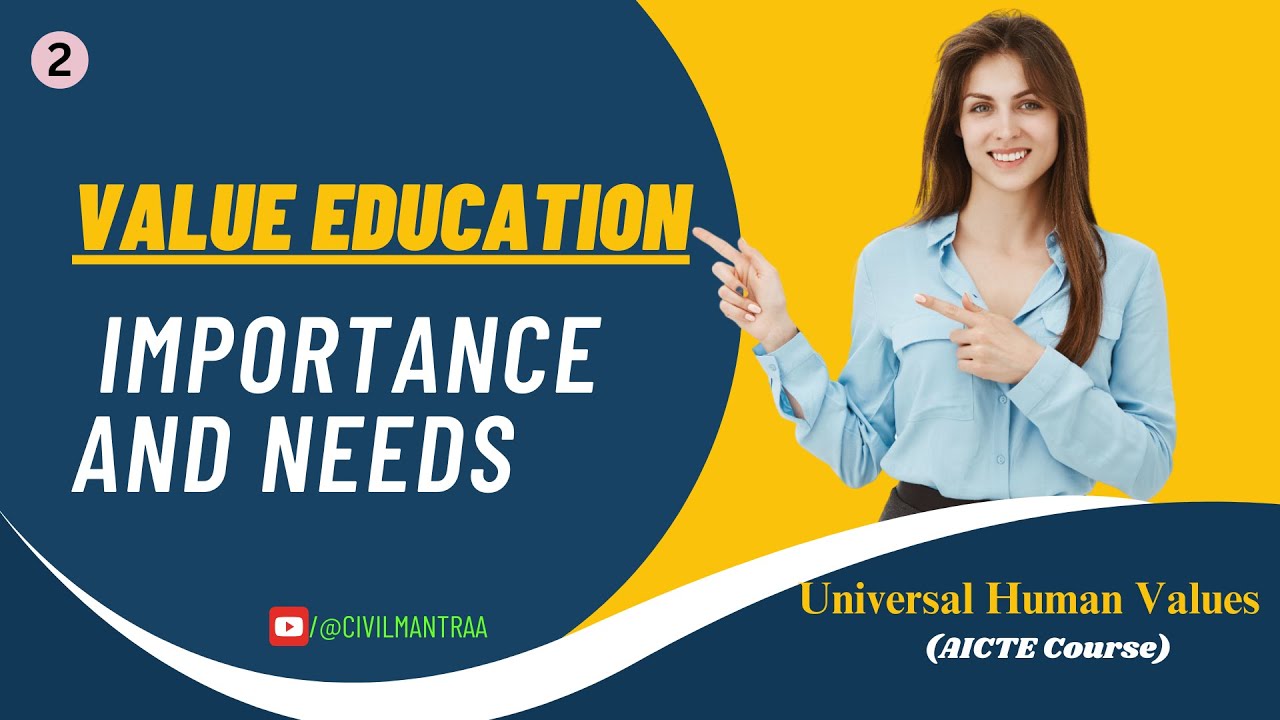 L2 Value Education | Importance of value education | Need of value ...
