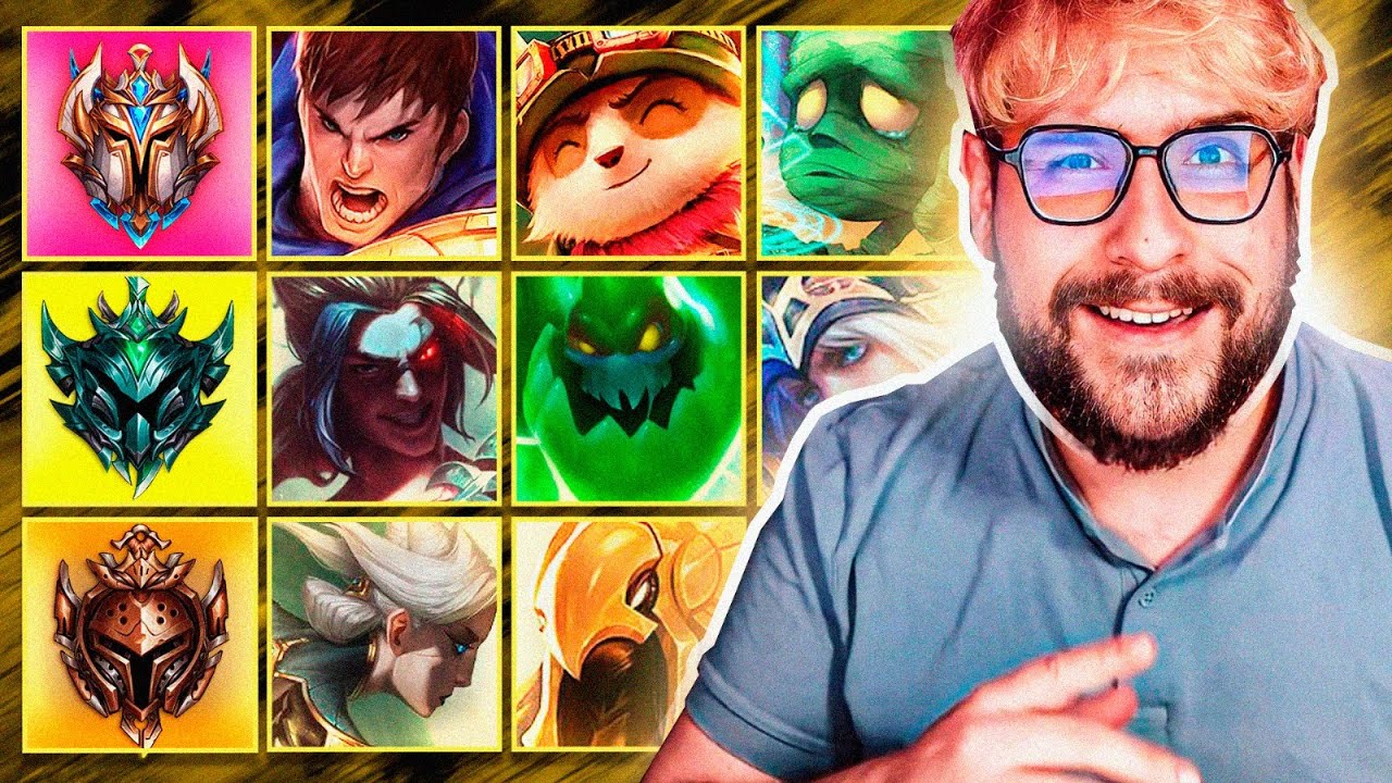 CAMPEONES que DEBES JUGAR según TU ELO: TIER LIST - YouTube