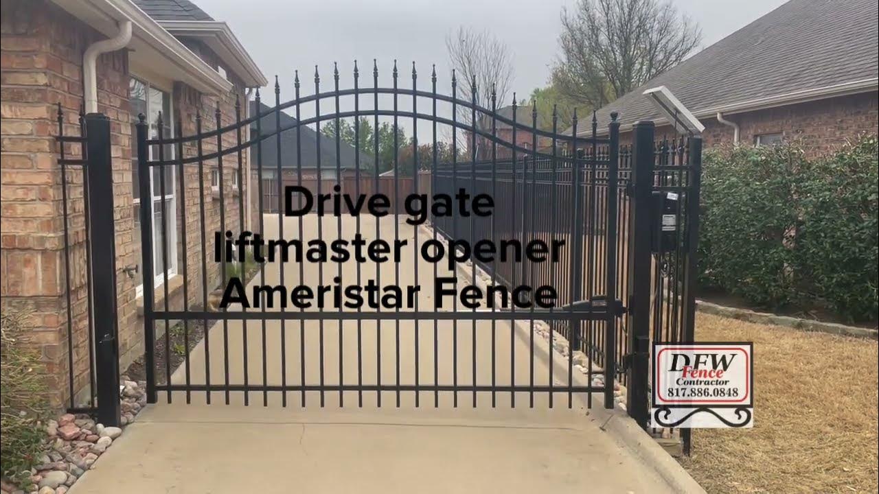 Driveway Automatic Gate Installation | DFW Fence Contractor - YouTube